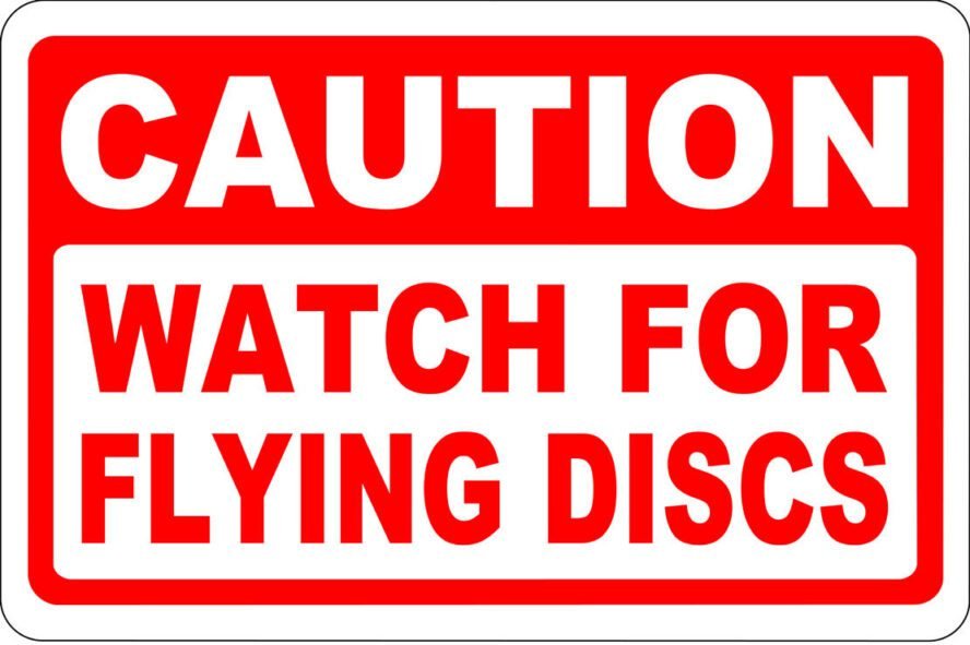 Flying Disc Sign | Chain Reaction Disc Golf